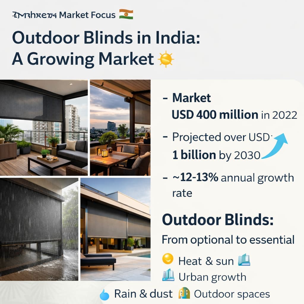 Outdoor Blinds in India: Why This Market Is Growing Rapidly | Apollo NZ